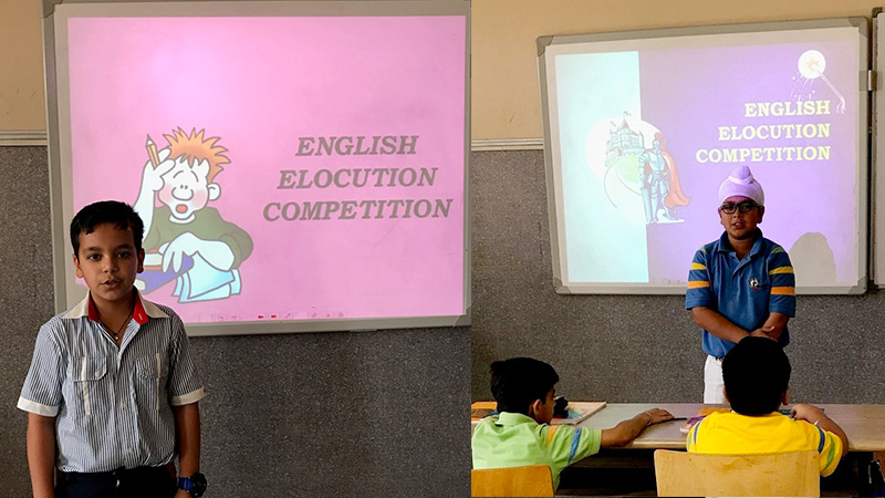 Inter Class English Elocution Competition